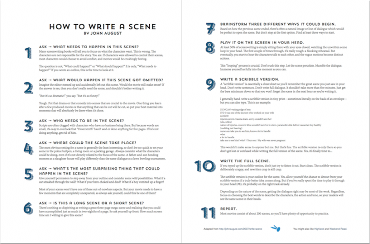 John August – How to Write a Scene – Cinestudy
